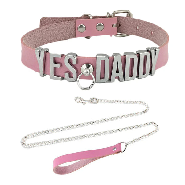 Yes Daddy Collar & Leash Set – DDLG Playground