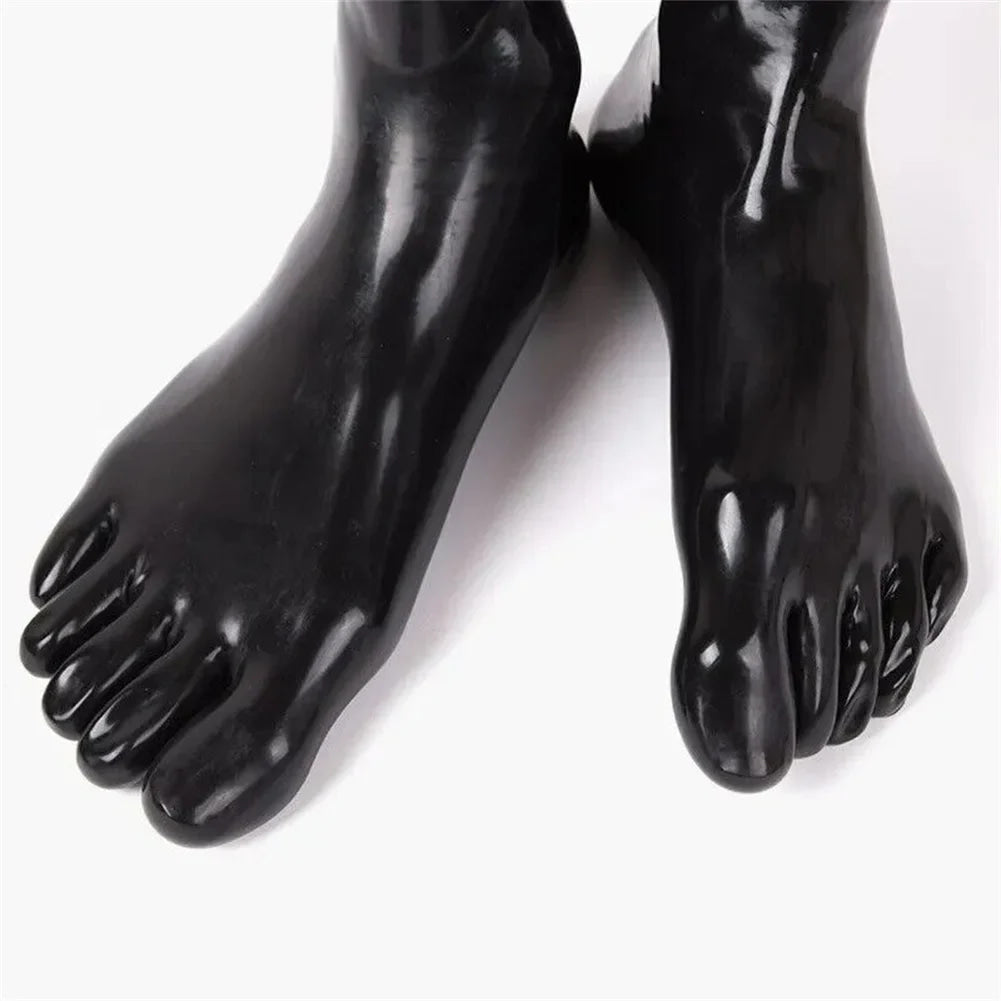 Black Latex Wet Look Socks Feet Fantasy – DDLG Playground