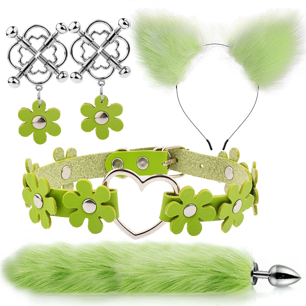 Flower Pup Play Set Cosplay Costume Accessories – DDLG Playground