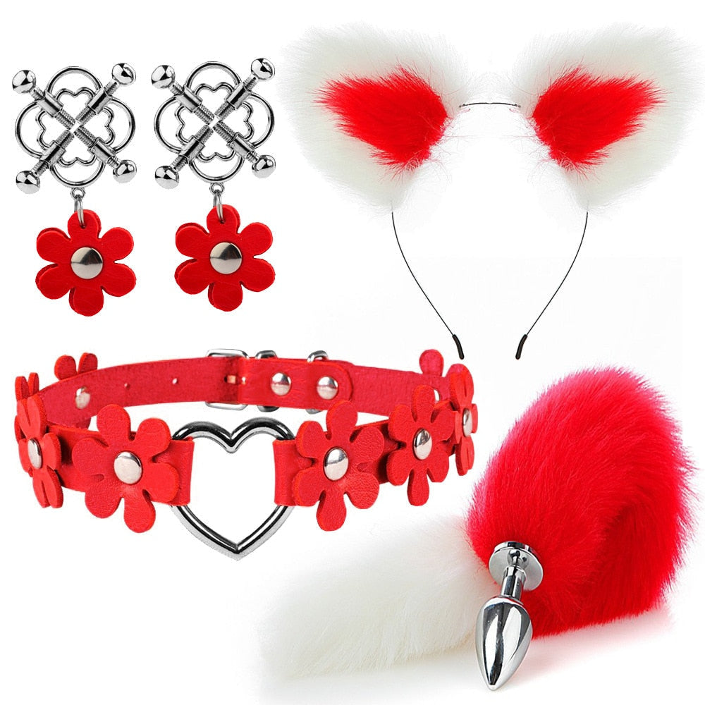 Flower Pup Play Set Cosplay Costume Accessories – DDLG Playground