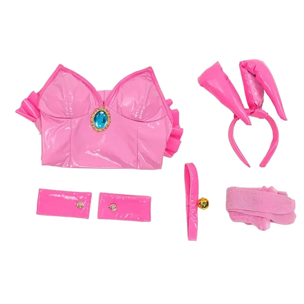 Latex Peach Onesie Cosplay – DDLG Playground
