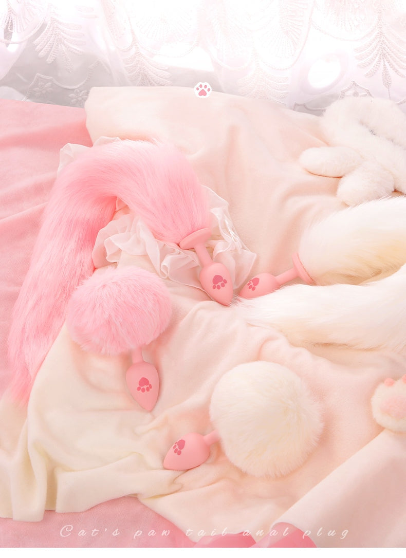 Luxury Paw Print Tail Plug Set Ddlg Playground