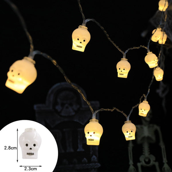 Spooky Skulls and Pumpkins Halloween LED Light String – DDLG Playground