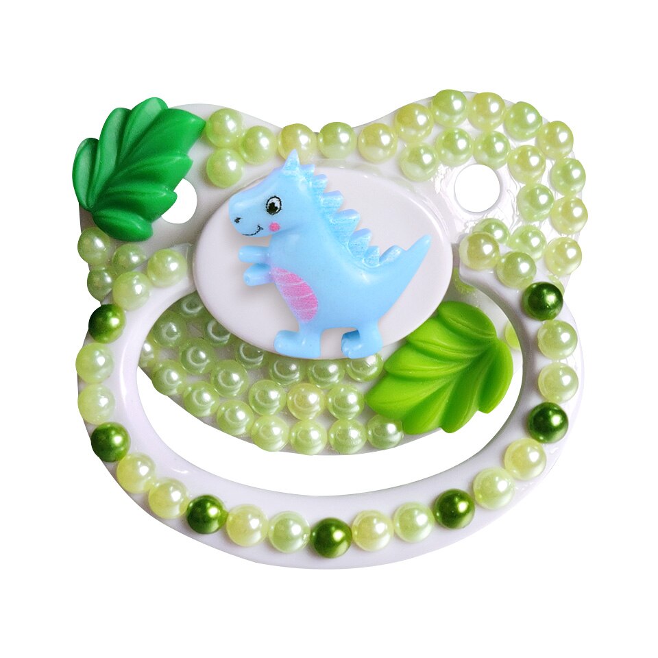 Green Dinosaur Custom Adult Pacifier – DDLG Playground