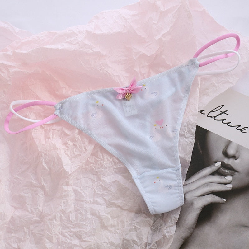 Classic Mesh Thongs Underwear Undies Panties Cute Kawaii Pink – DDLG ...