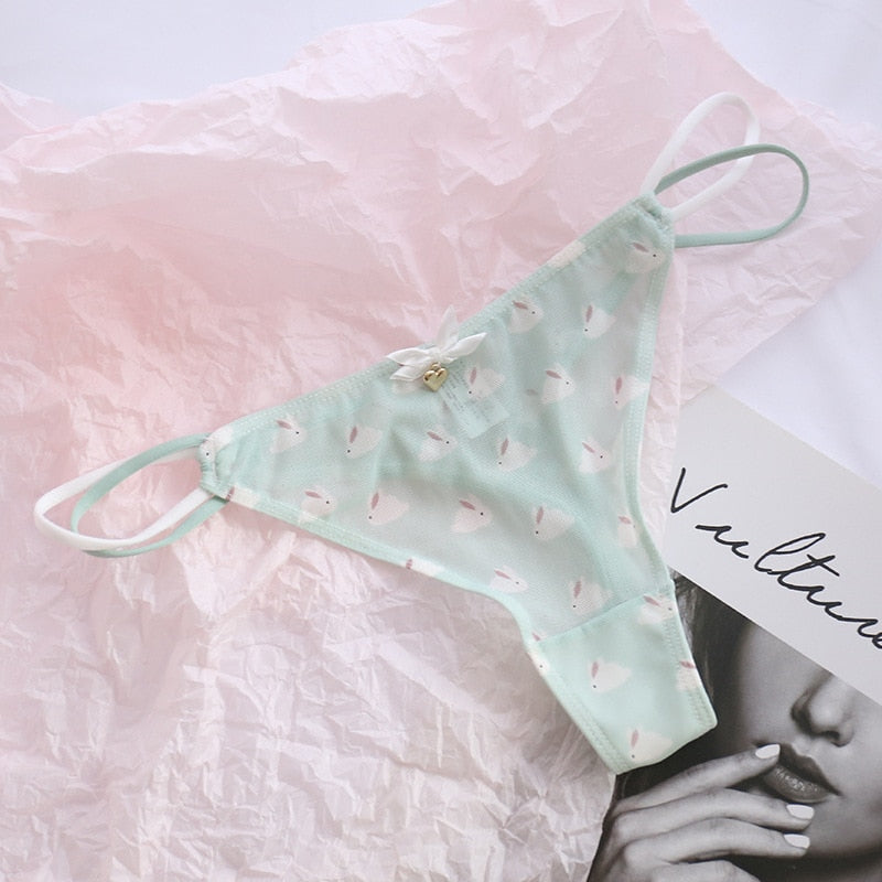 Classic Mesh Thongs Underwear Undies Panties Cute Kawaii Pink – DDLG ...