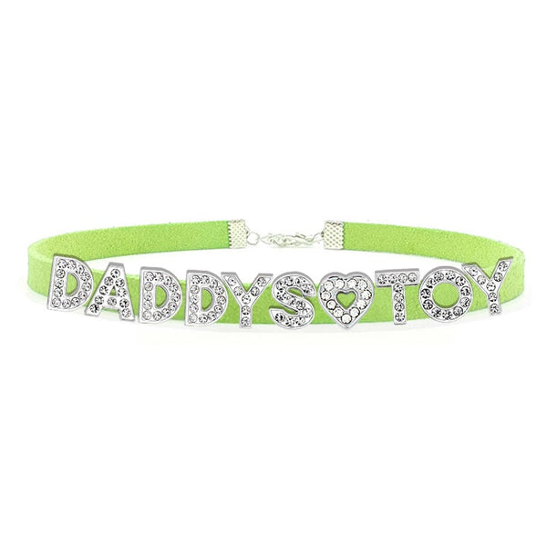 Daddy's Toy Rhinestone Choker Necklace Collar – DDLG Playground