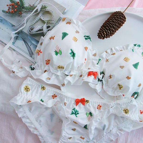 Christmas Tree Holiday Lingerie Set Kawaii Cute – DDLG Playground