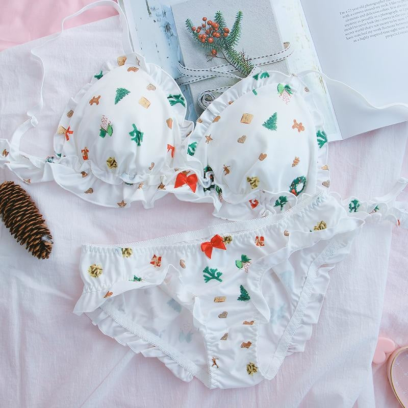 Christmas Tree Holiday Lingerie Set Kawaii Cute – DDLG Playground