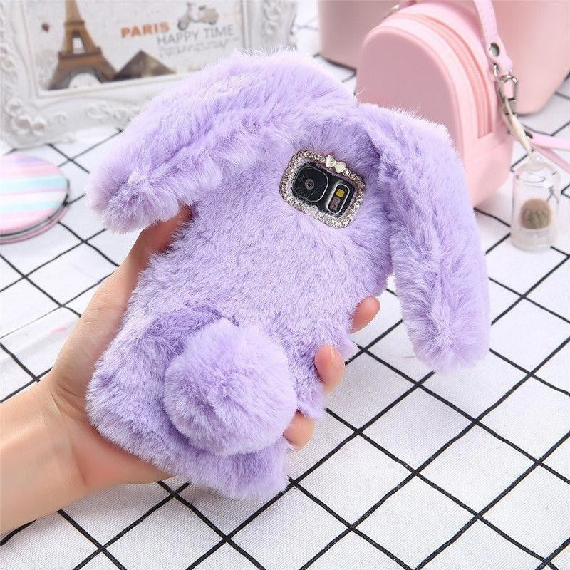 Furry Fuzzy Bunny Rabbit Ear Phone Case Iphone – DDLG Playground