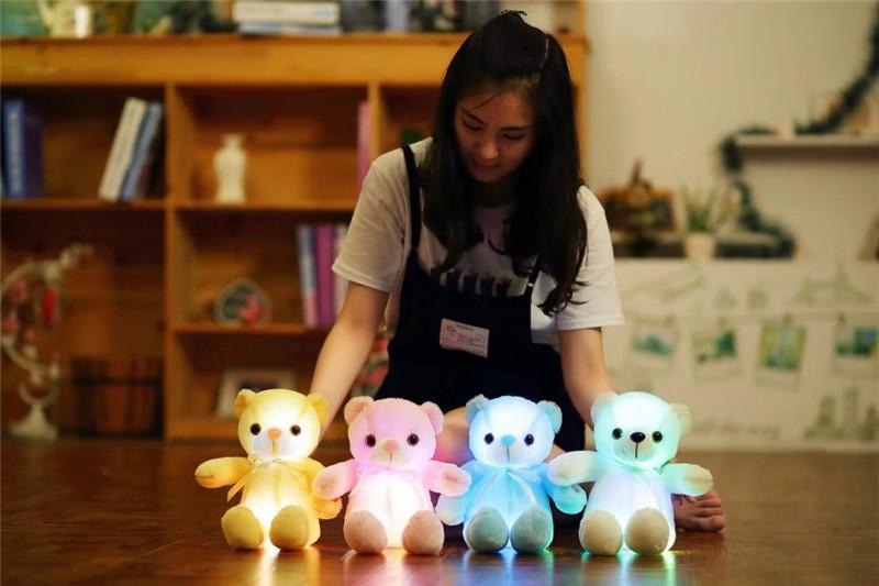Glowing Teddy Bear Plush Stuffed Animal LED Light – DDLG Playground