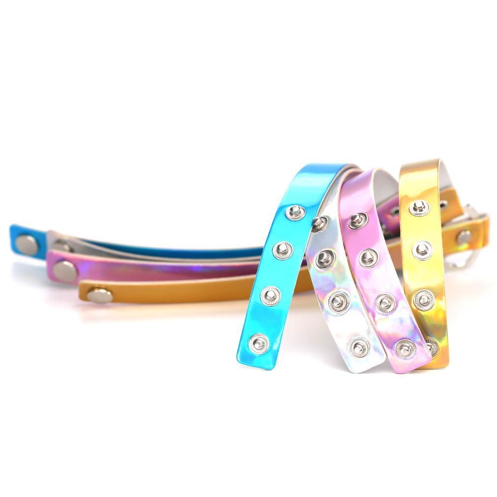 Holographic Heart Choker Ball Gag Shiny Necklace Ddlg Playground