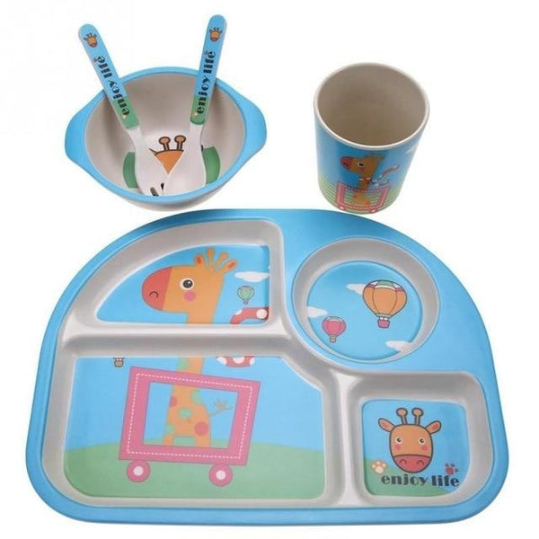 Blue Giraffe Dinner Set Dinnerware Tableware – DDLG Playground