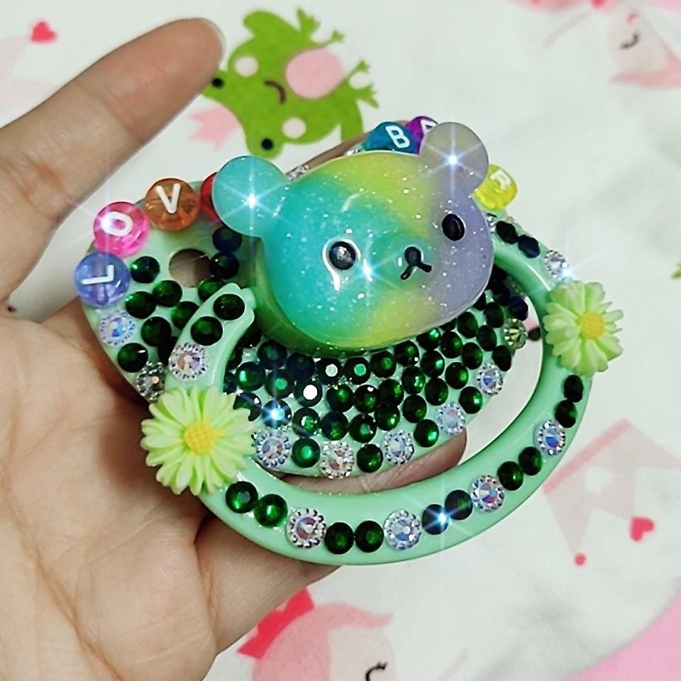 Love Bear Decorated Custom Adult Pacifier – DDLG Playground