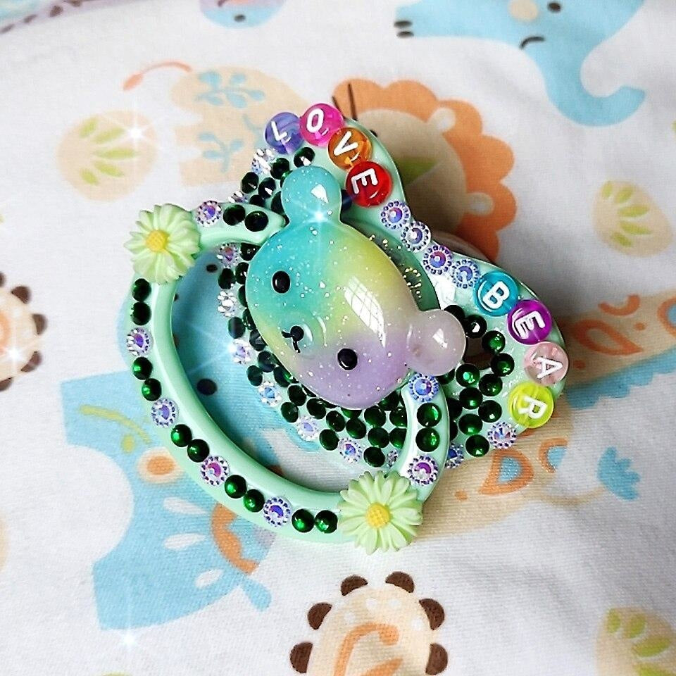 Love Bear Decorated Custom Adult Pacifier – DDLG Playground