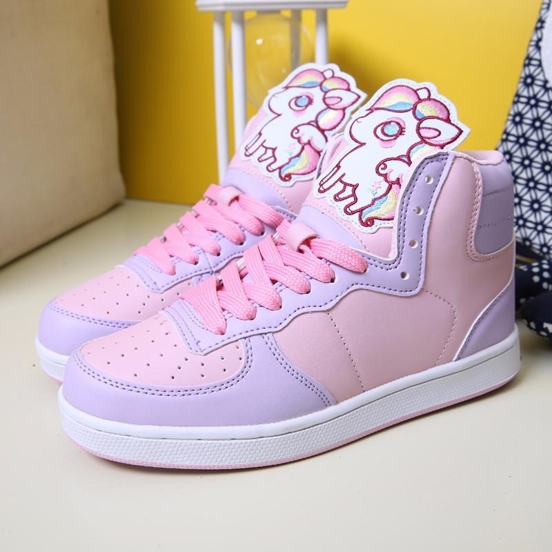 Magical Pony Hi Tops Fairy Kei Sneakers Kawaii Fashion – DDLG Playground