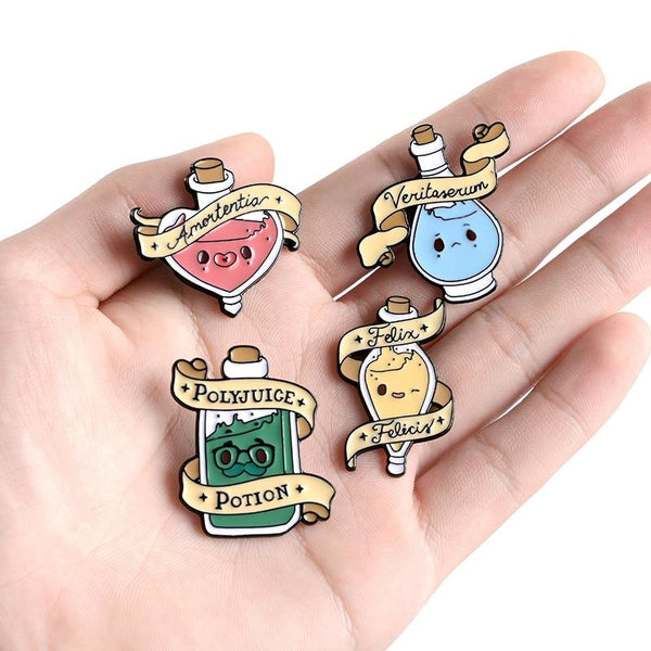 Magic Potion Witch Wizard Enamel Pin Lapel Brooch – DDLG Playground