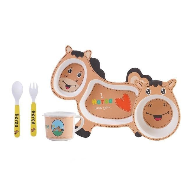 Horse Pony Dinner Set Complete Tableware – DDLG Playground