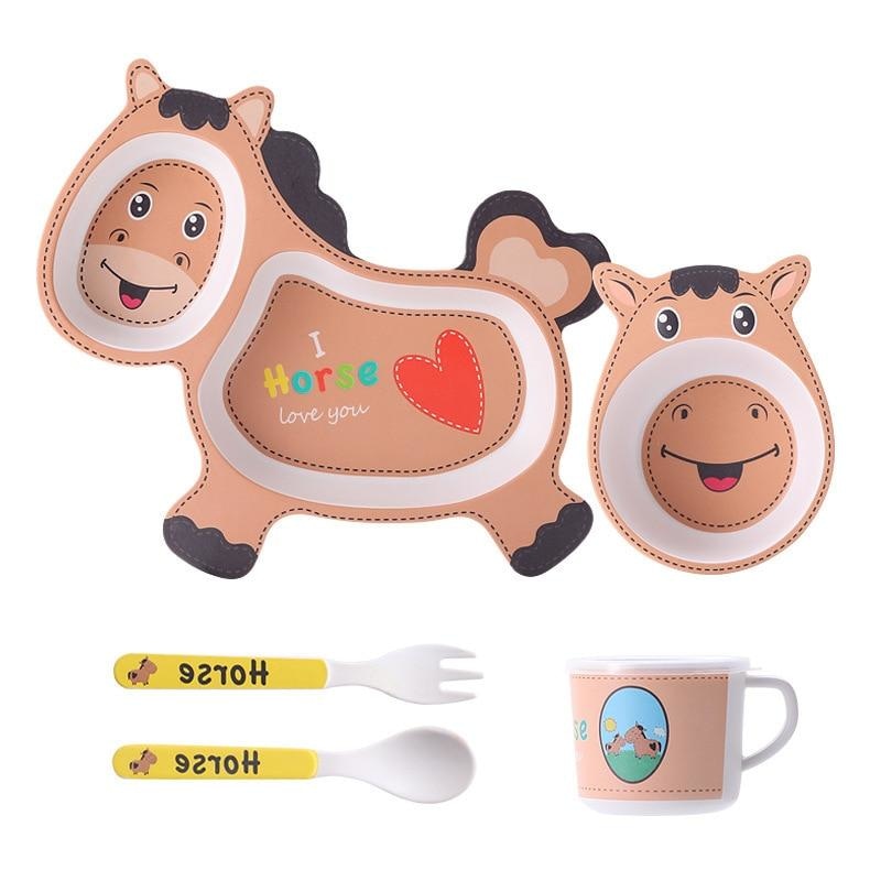 Horse Pony Dinner Set Complete Tableware – DDLG Playground