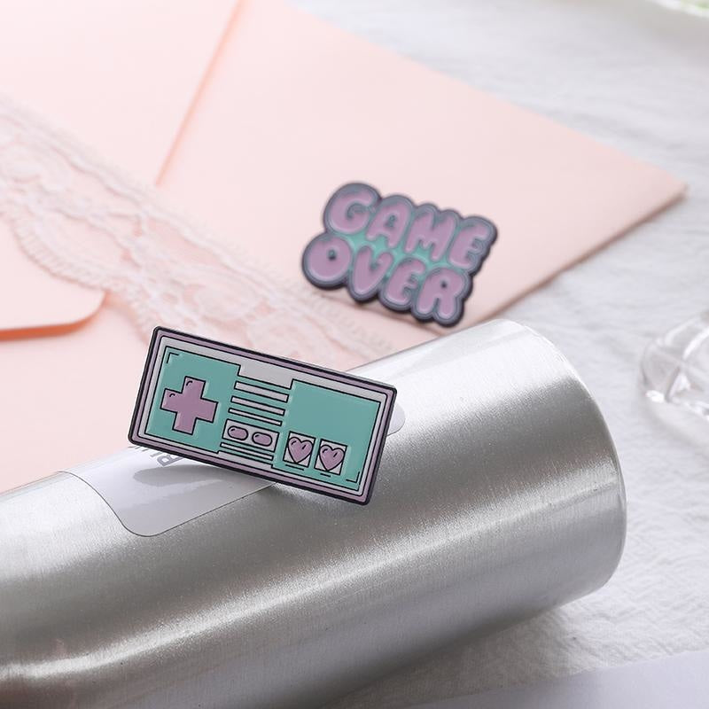 Pastel Gamer Girl Game Controller Enamel Pin Brooch – DDLG Playground
