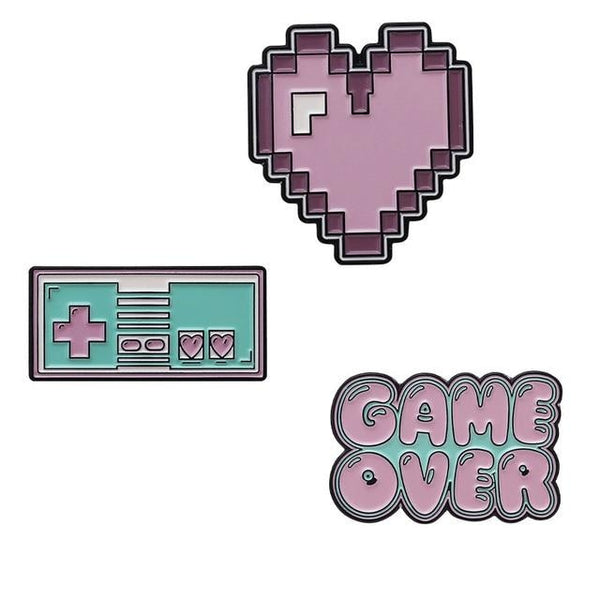 Pastel Gamer Girl Game Controller Enamel Pin Brooch – DDLG Playground