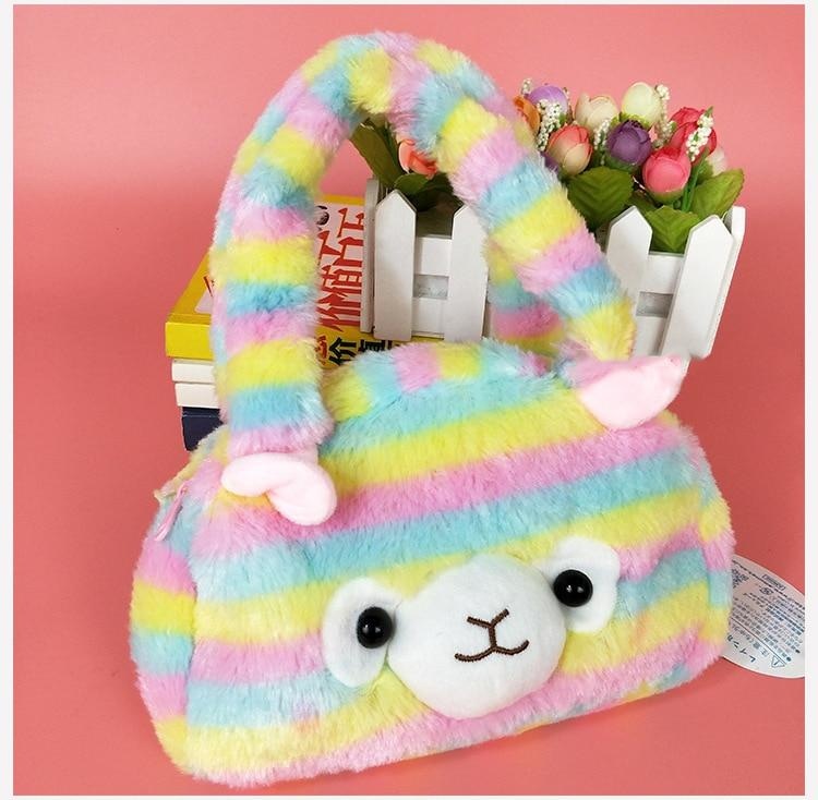 Kawaii Plush Alpaca Purse Alpacasso Book Bag Llama – DDLG Playground