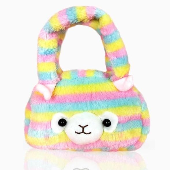 Kawaii Plush Alpaca Purse Alpacasso Book Bag Llama – DDLG Playground