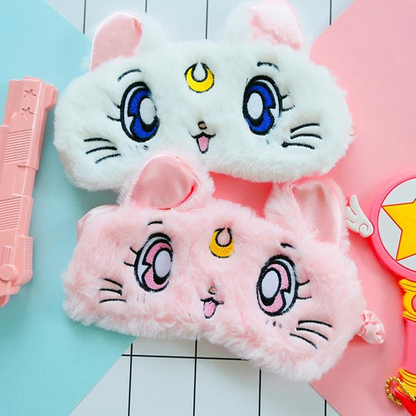 Magical Kitty Cat Luna Sleep Mask Blindfold Fur – DDLG Playground