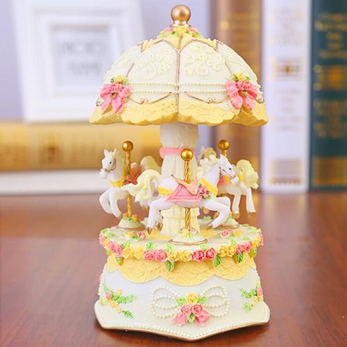 Light Up Carousel Music Box Fairy Kei Merry Go Round – DDLG Playground