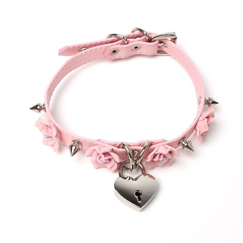 Rose Locket Flower Collar Choker Kawaii Cute – DDLG Playground
