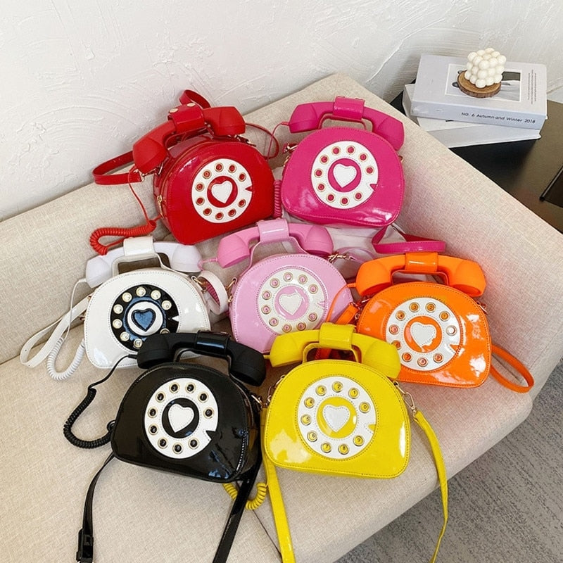 3D Rotary Telephone Handbag Purse Kawaii Cute – DDLG Playground