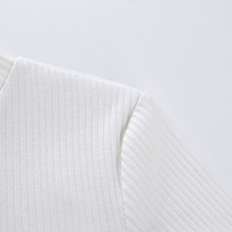 White Knit Crying Eyes Crop Top Anime Girl Kawaii – DDLG Playground