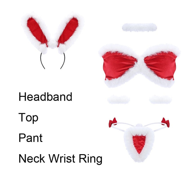 Santa Bunny Bikini Set Costume Lingerie Set – DDLG Playground