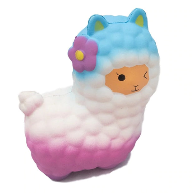 Squishy Rainbow Alpaca Squeeze Toy Stress Alpacasso – DDLG Playground