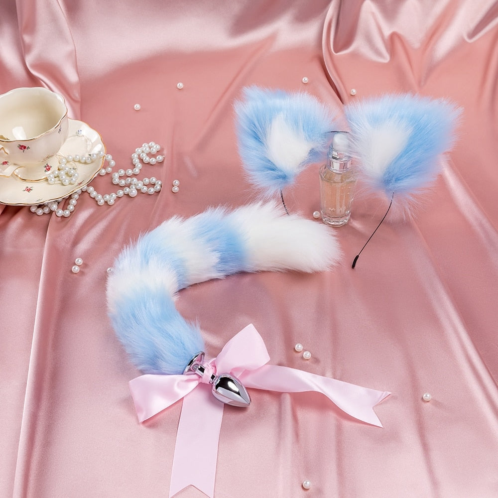 Striped Fluffy Fox Play Set – DDLG Playground