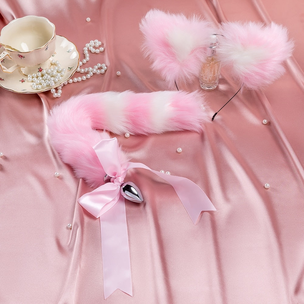 Striped Fluffy Fox Play Set – DDLG Playground