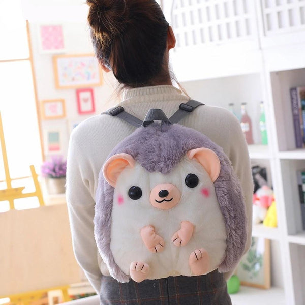 Wee Hedgehog Backpack Book Bag Knapsack Furry – DDLG Playground