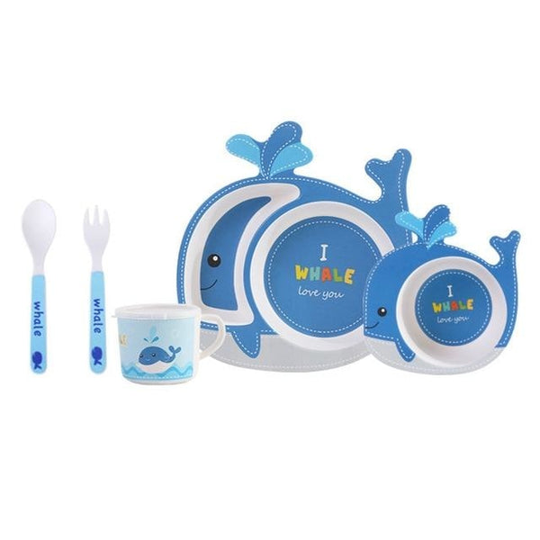 Blue Whale Dinner Set Complete Tableware – DDLG Playground