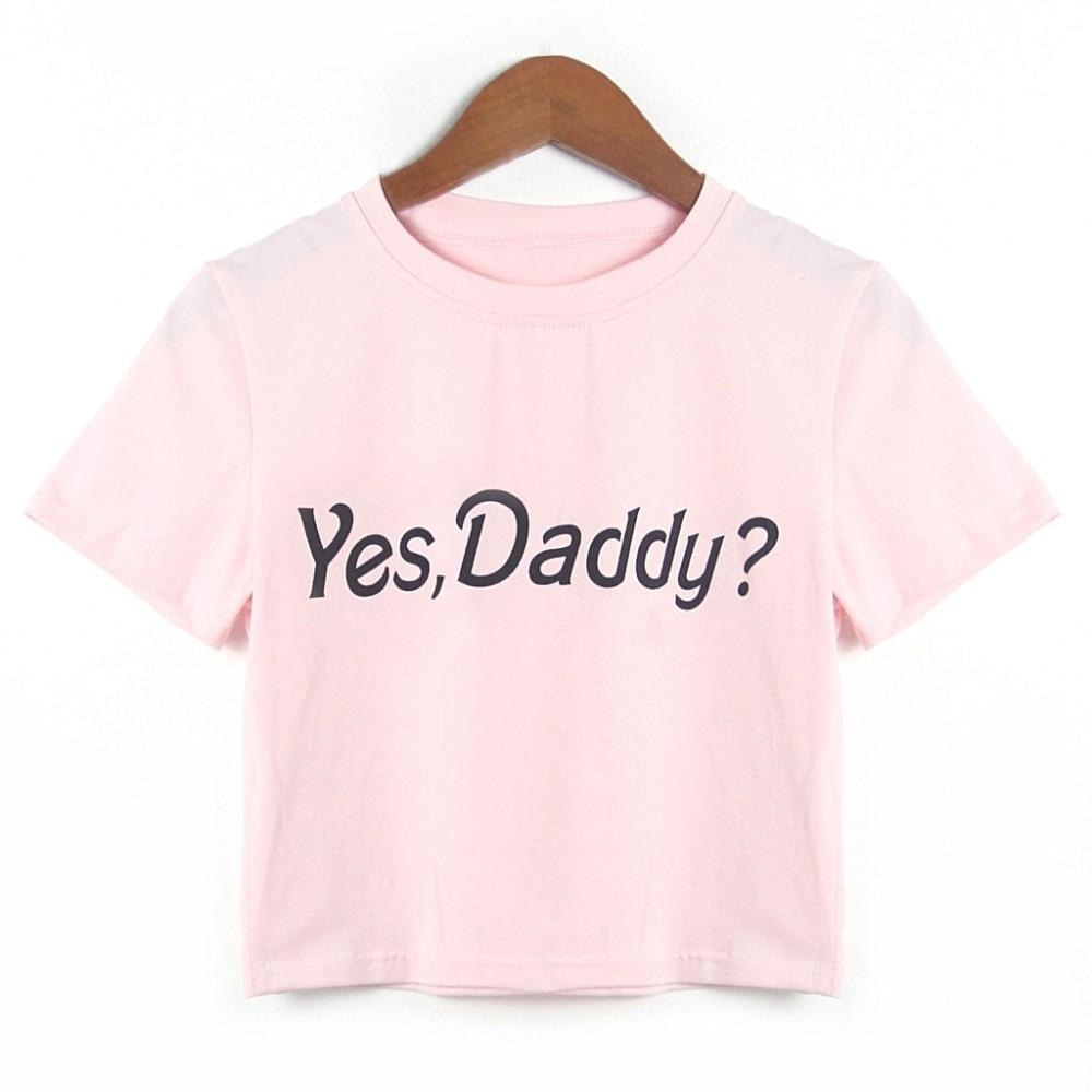 Yes Daddy T Shirt Cropped Top Belly Shirt Ddlg Playground