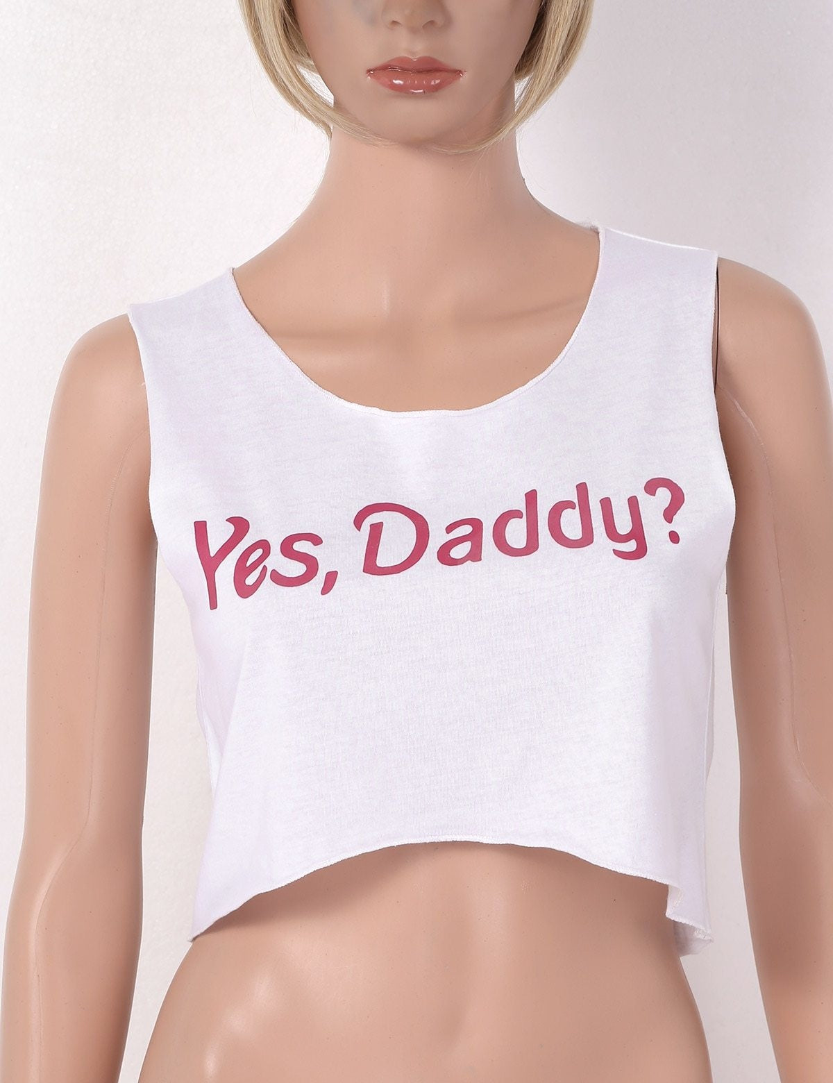 Yes Daddy Tank Top Cropped Top Belly Shirt – DDLG Playground
