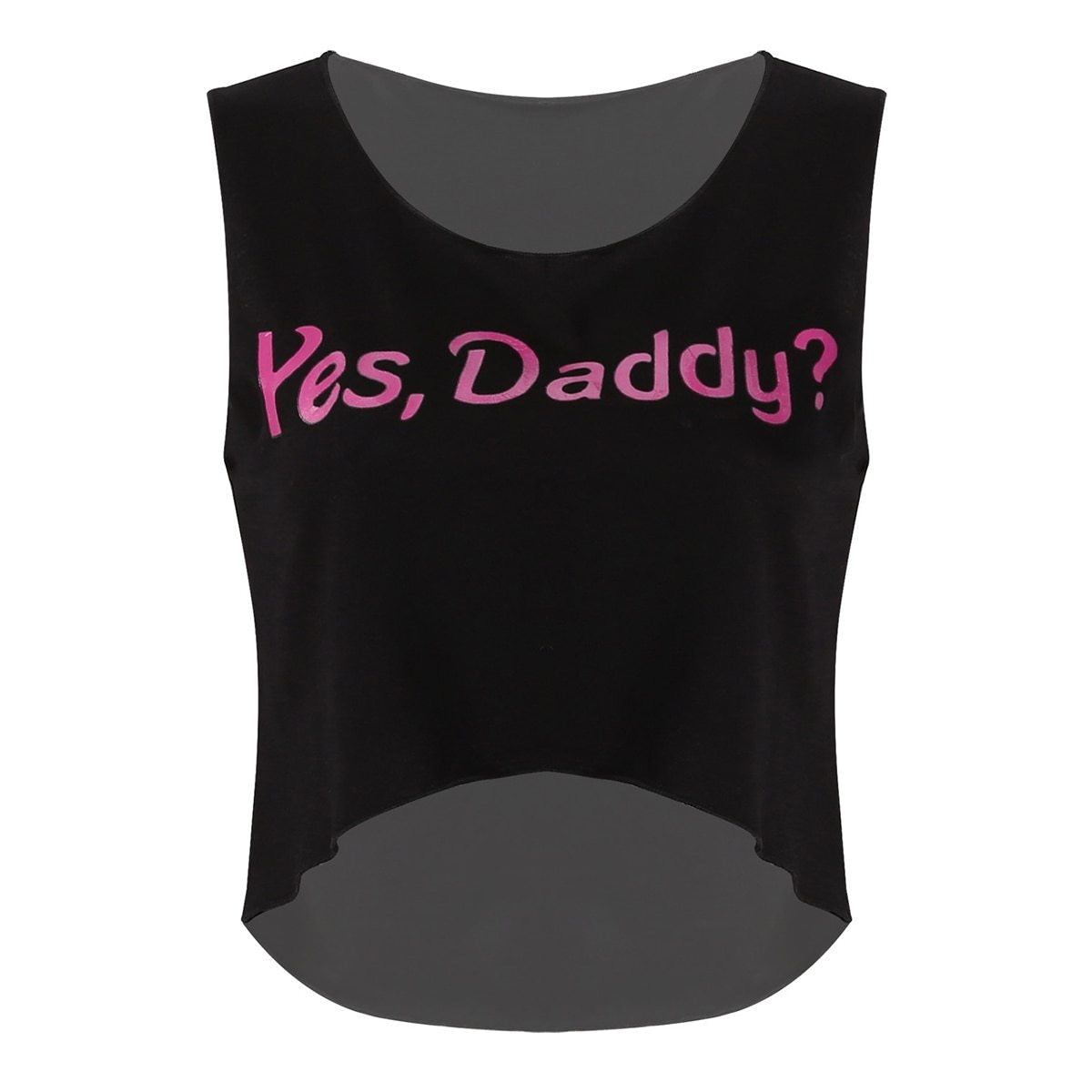 Yes Daddy Tank Top Cropped Top Belly Shirt – DDLG Playground